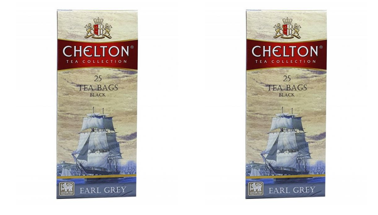 CHELTON Чай черный Английский с маслом бергамота, 25 пак, 2 шт
