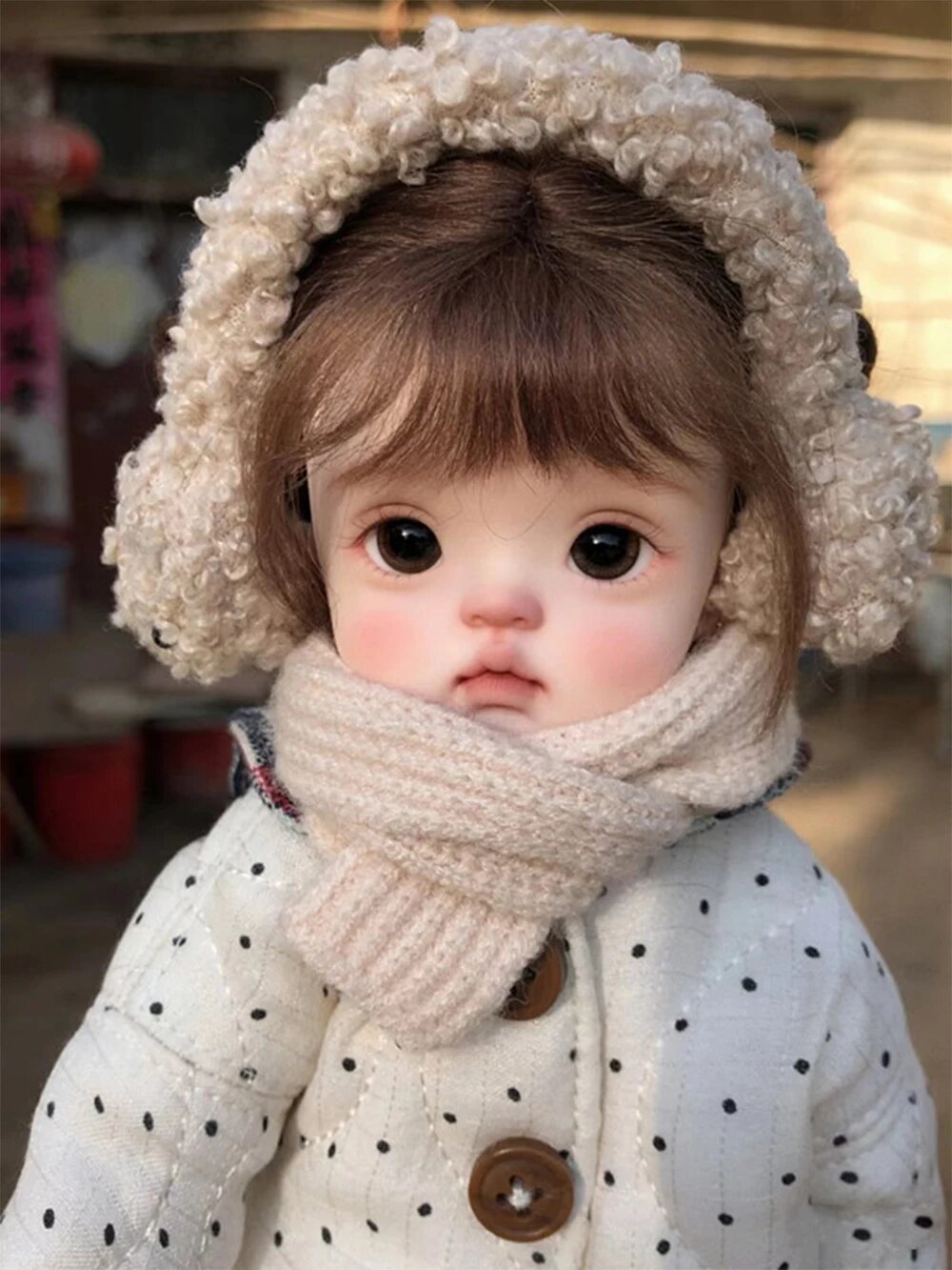 Dollhua Q baby BJD 1/6 Кукла Qianqian, Normal skin, Make up