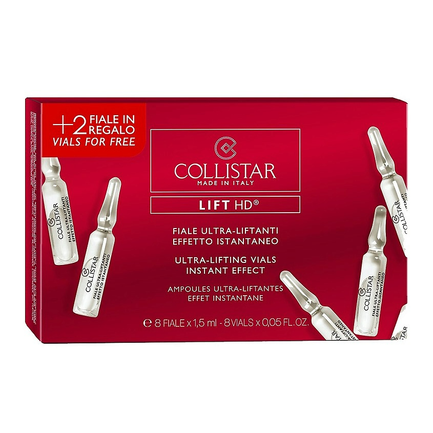 Collistar - Lift HD+ Immediate Tensor Effect Lifting Vials Ампулы для лица Подтягивающие Мгновенный эффект 7 x 1,5 ml