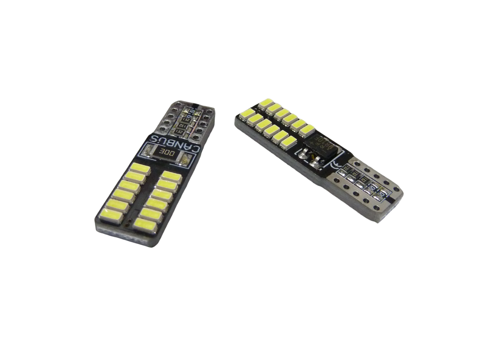 Светодиод габаритный Zumato T10 CAN 24 (3014) 2W 6000K 250Lm 12V (W5W) без полярности - 2 шт.