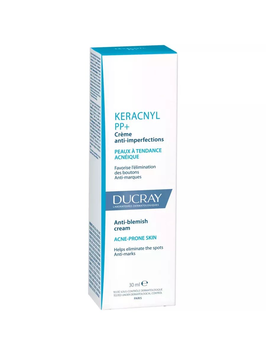 Крем Ducray Keracnyl, против дефектов кожи склонной к акне, успокаивающий, 30 мл