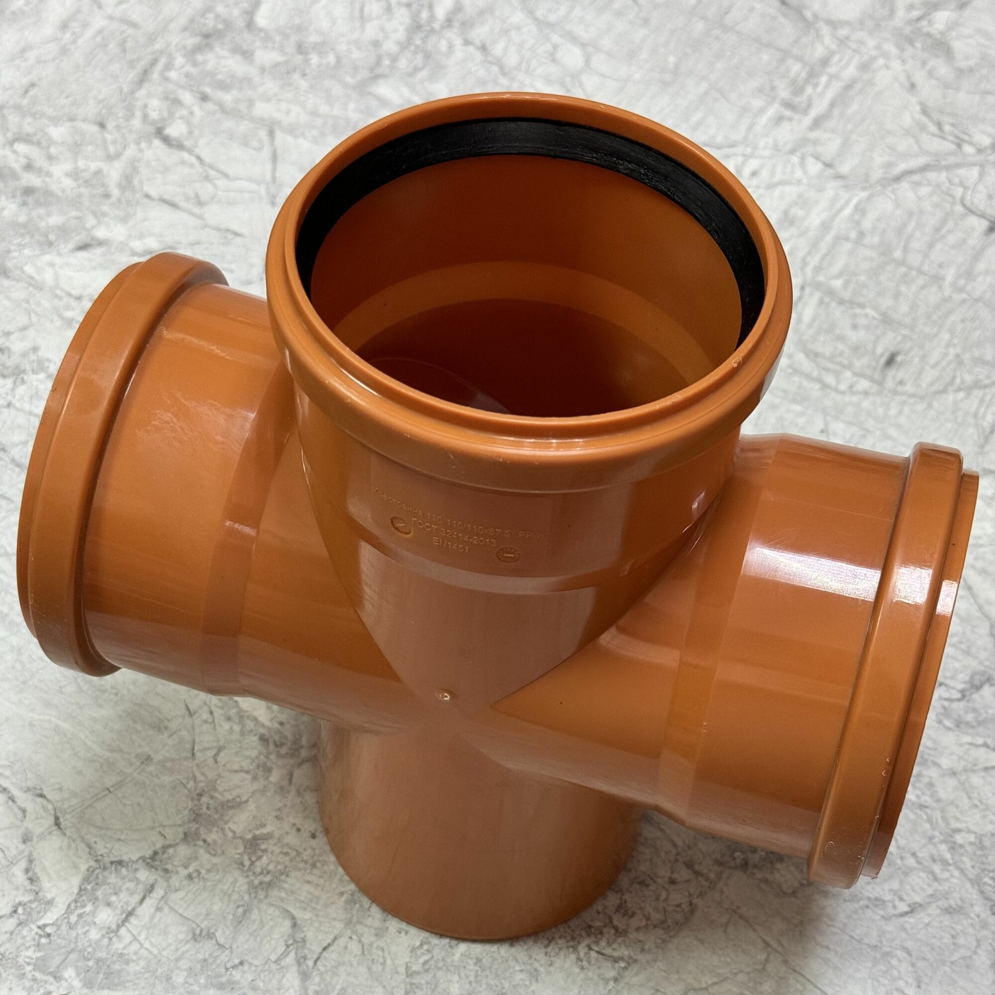 Крестовина 110х110х110х87,5 для наружной канализации