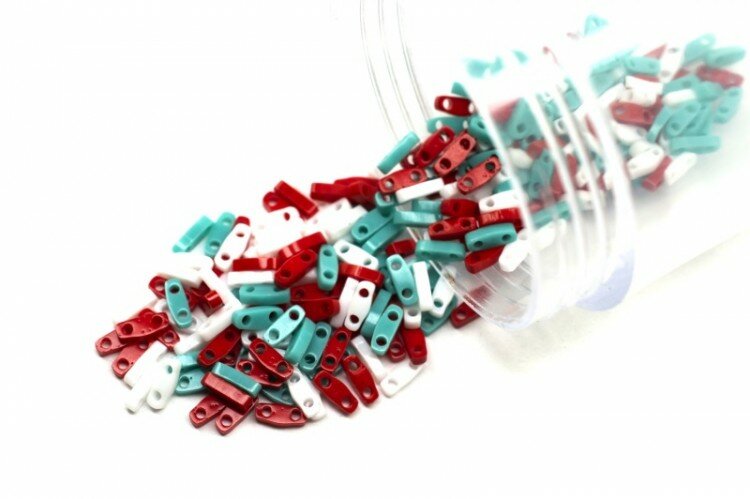 Бисер японский MIYUKI Quarter TILA MIX201 микс Ship ahoy, 5 грамм