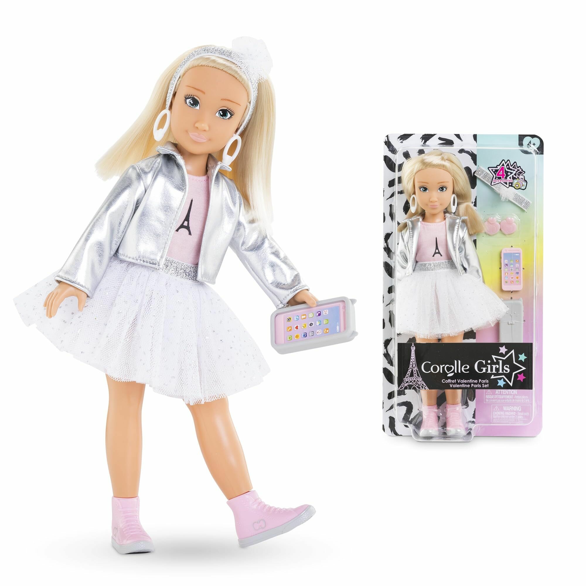 Corolle Girls Fashion Doll Toy Set / Детская модная кукла-одевалка с 11-дюймовой куклой и аксессуарами для одежды, подходит для детей от 4 лет и старше
