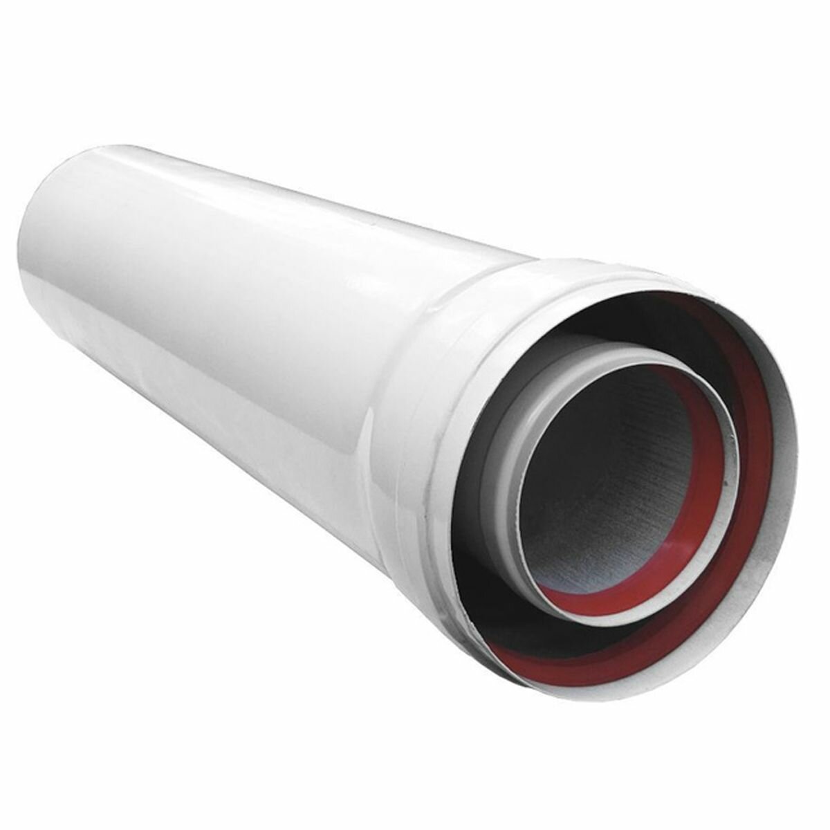 Удлинитель 1000мм дымохода 60/100мм (ALCED 01 D) Termet