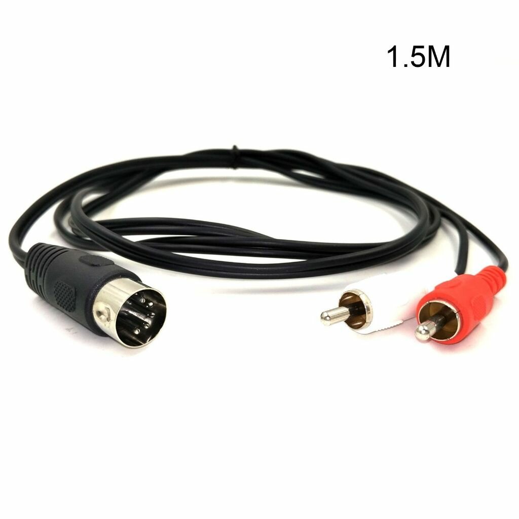 Кабельный 5-ядерный DIN-2RCA LOTUS OLD в стиле аудио-оборудования Адаптер кабель-1,5 м