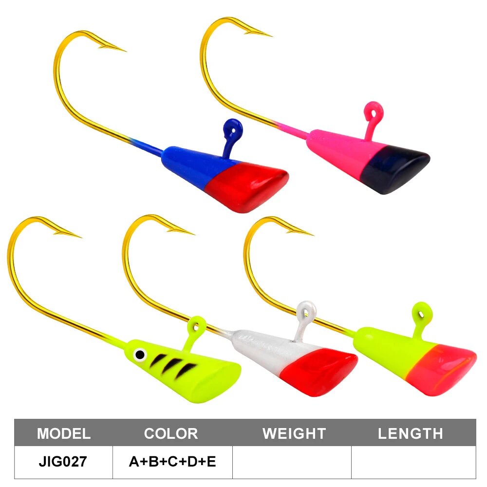 PRO BEROS Джиг-головка JIG027, 0.85g, 5 цветов