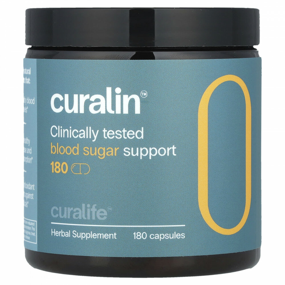 CuraLife, Curalin ™ Blood Sugar Support, 180 капсул