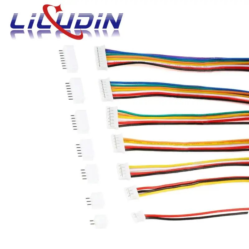 Liludin Mini Micro JST 2.0 PH разъем 2/3/4/5/6/7/8/9/10-pin 26AWG 10 Sets 8P