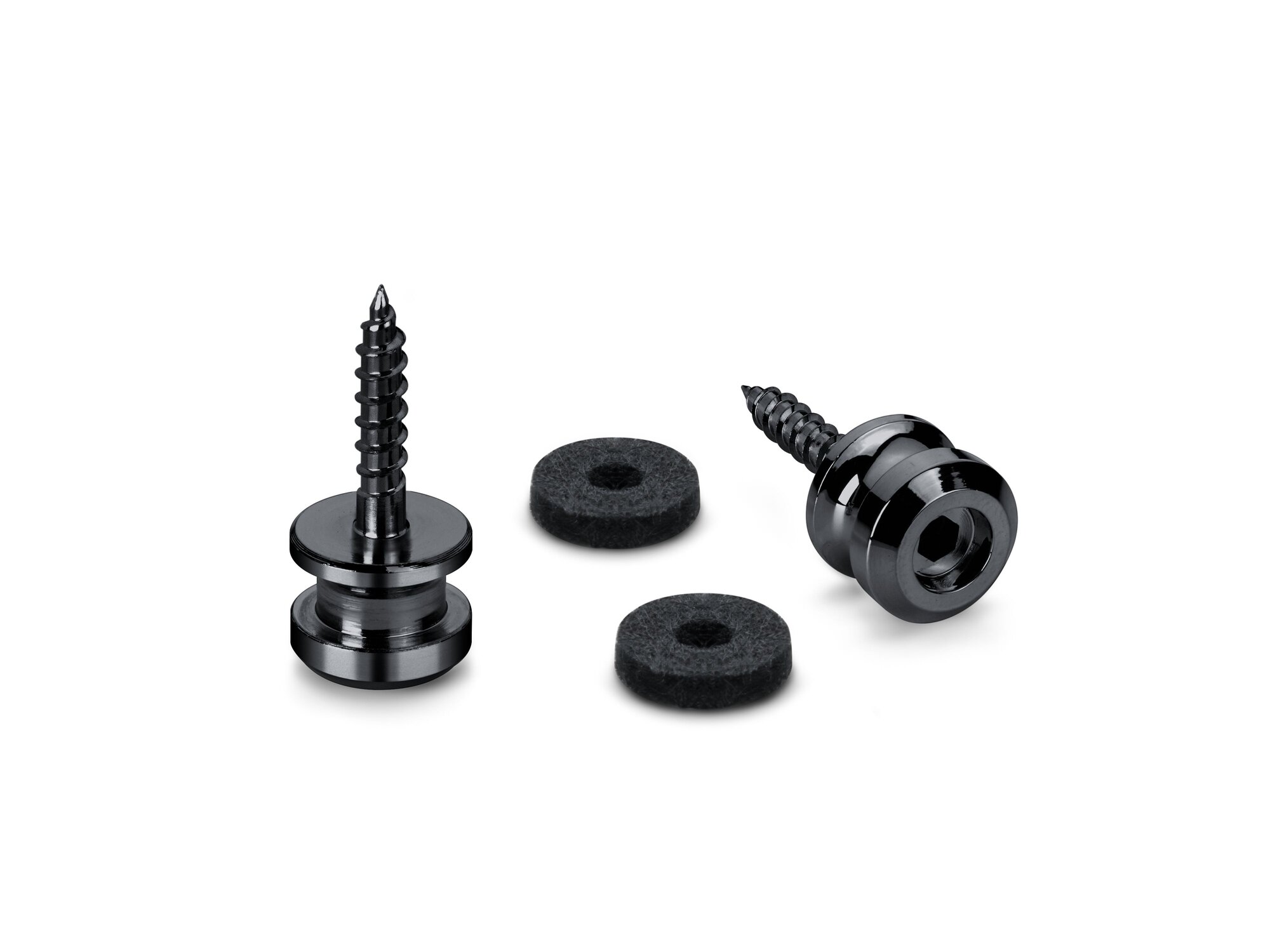 Крепление ремня SCHALLER 24060400 S-Locks S, черное, 2 шт.