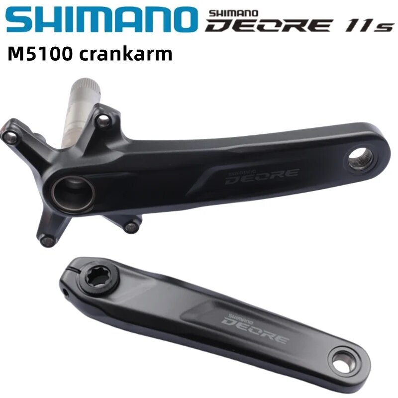 Шатуны Shimano Deore M5100 алюминиевые 170/175 мм 11 скоростей 175 мм, MTB501 BSA