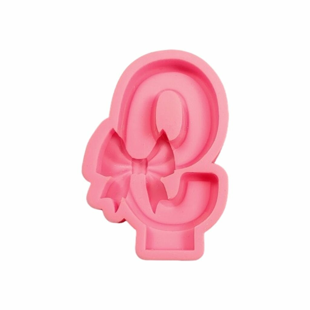 Силиконовые формы с бантом и номером, для отливки, эпоксидная смола, свечи выпечки, украшения дома