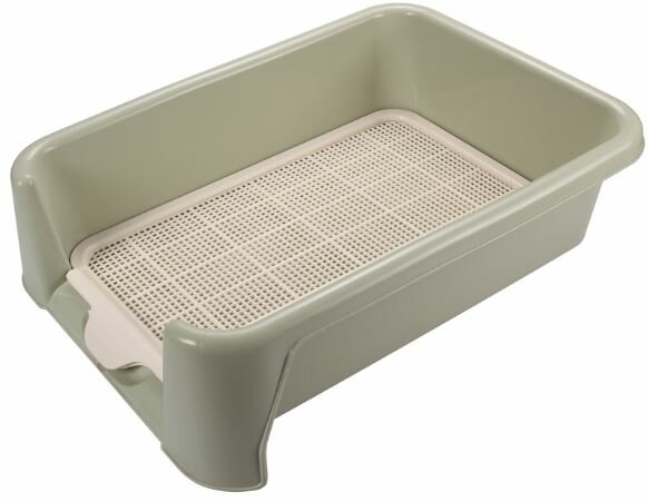 Triol Туалет P652 для собак с сеткой, 52*40*15см, оливковый