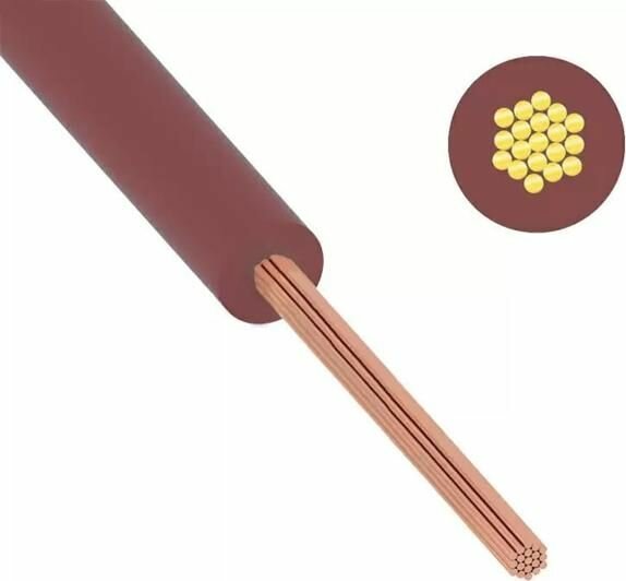 Провод NOVKABEL cabH07V-K-1x2.5-b100-blk монтажный 1x2.5мм2 Cu5 DIN VDE 0281 чёрный кратно 1м