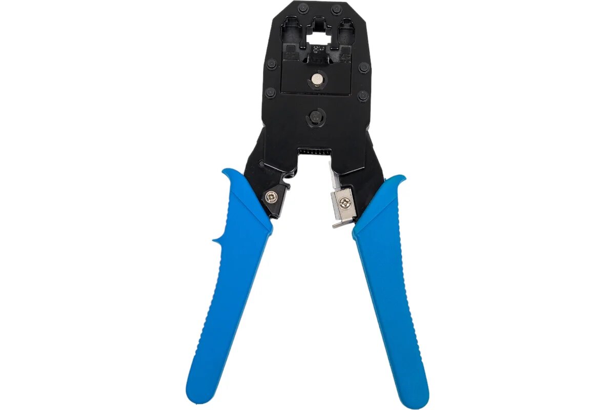 Кримпер для обжима RJ-9/RJ-11/RJ-12/RJ-45 юпитер (JP9201), анти-скользящие рукоятки