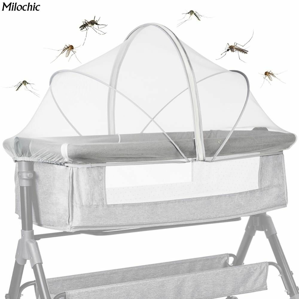Детская москитная сетка для кроватки и люльки, складная дышащая палатка с защитой от комаров, универсальный размер 60x105 см