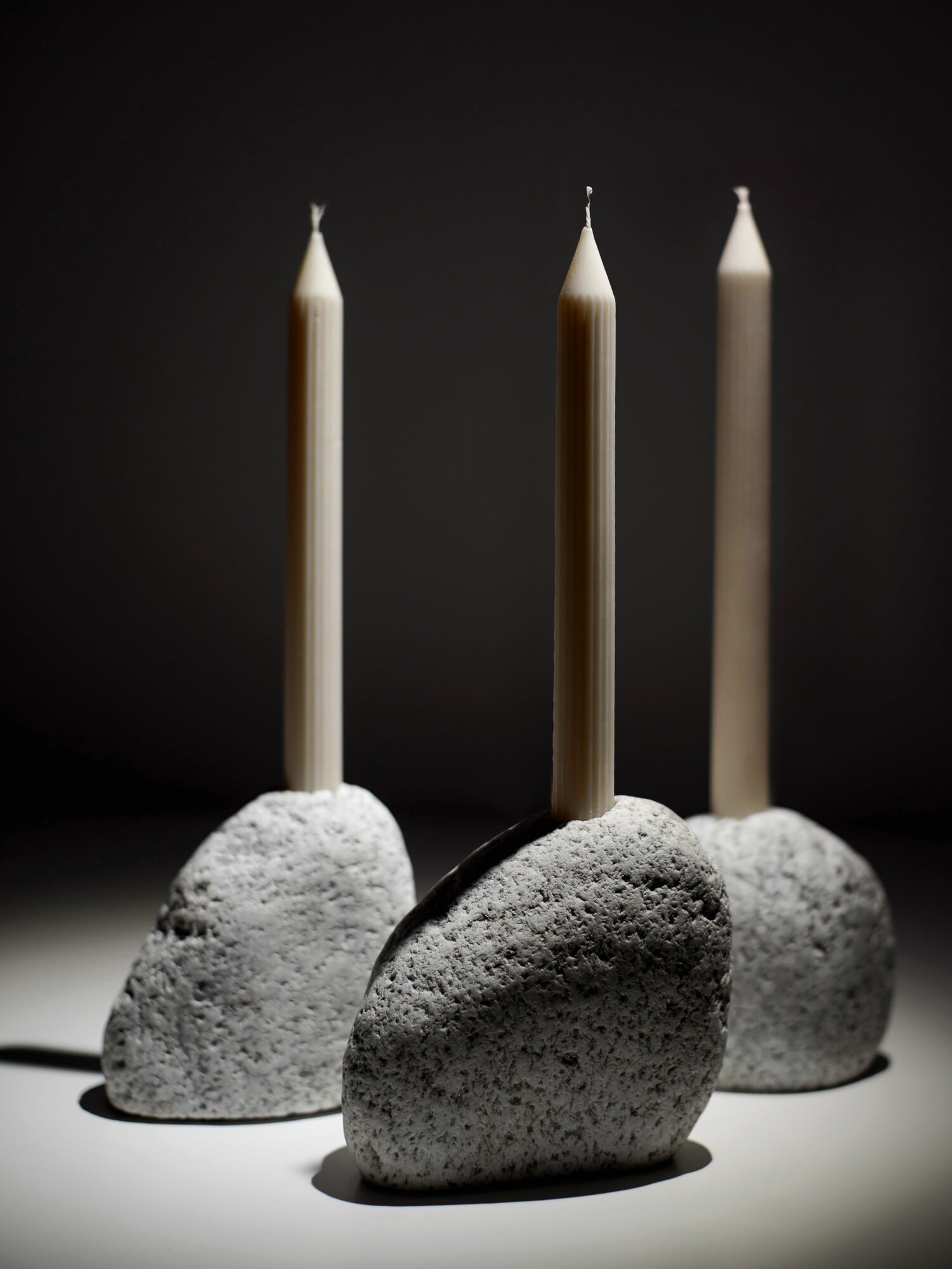 Подсвечник для свечи из натурального камня