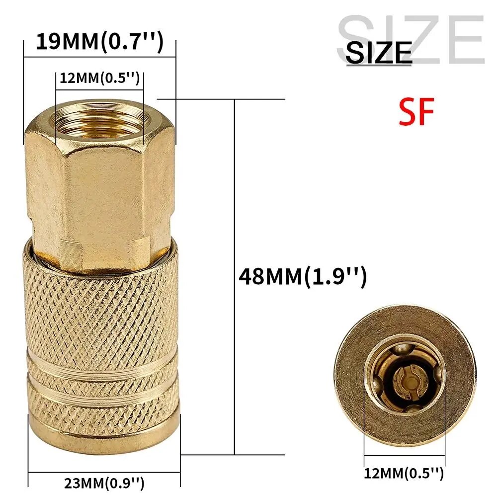 Латунный быстросъёмный фитинг для компрессора 1/4 дюйма