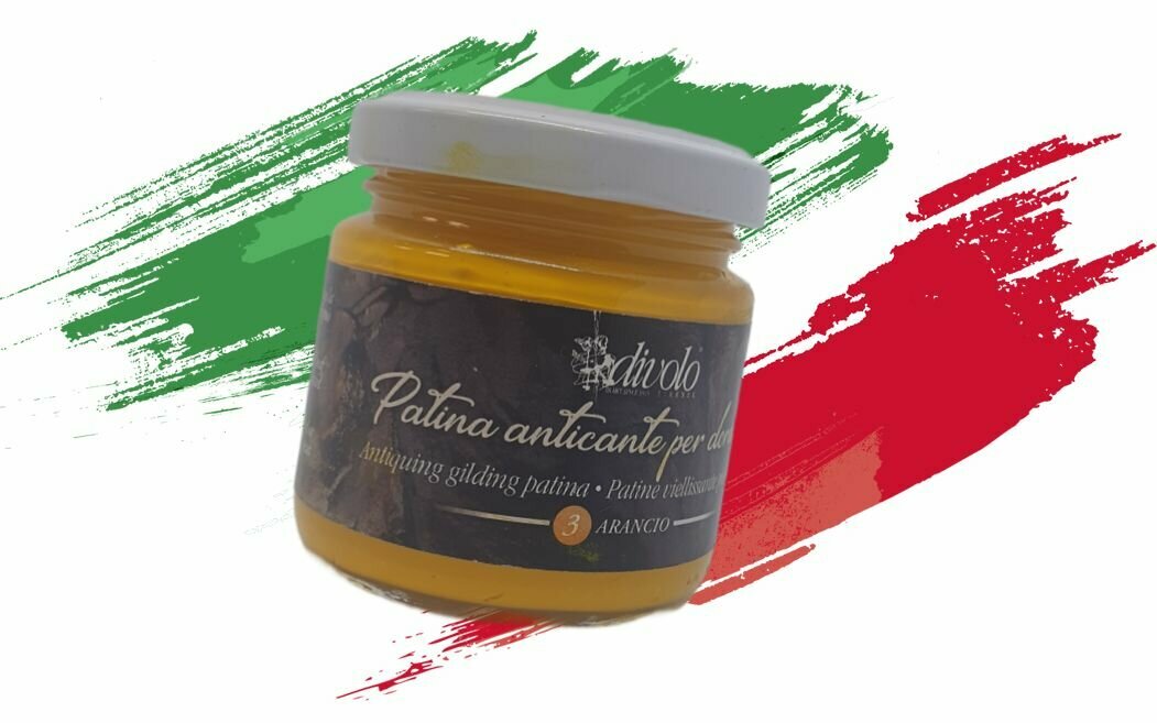 Античная патина для золочения, цвет оранжевый апельсин