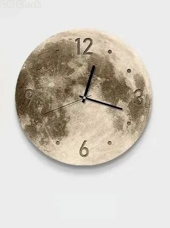 Настенные часы в форме луны; светящиеся настенные часы