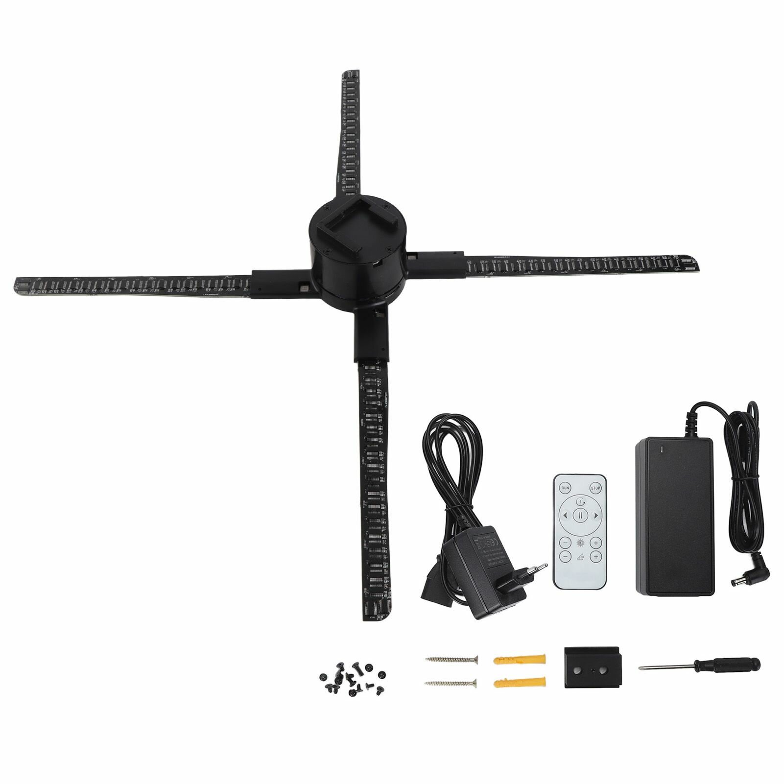 3D голографический вентилятор 22", 678 LED, Wi-Fi, BT