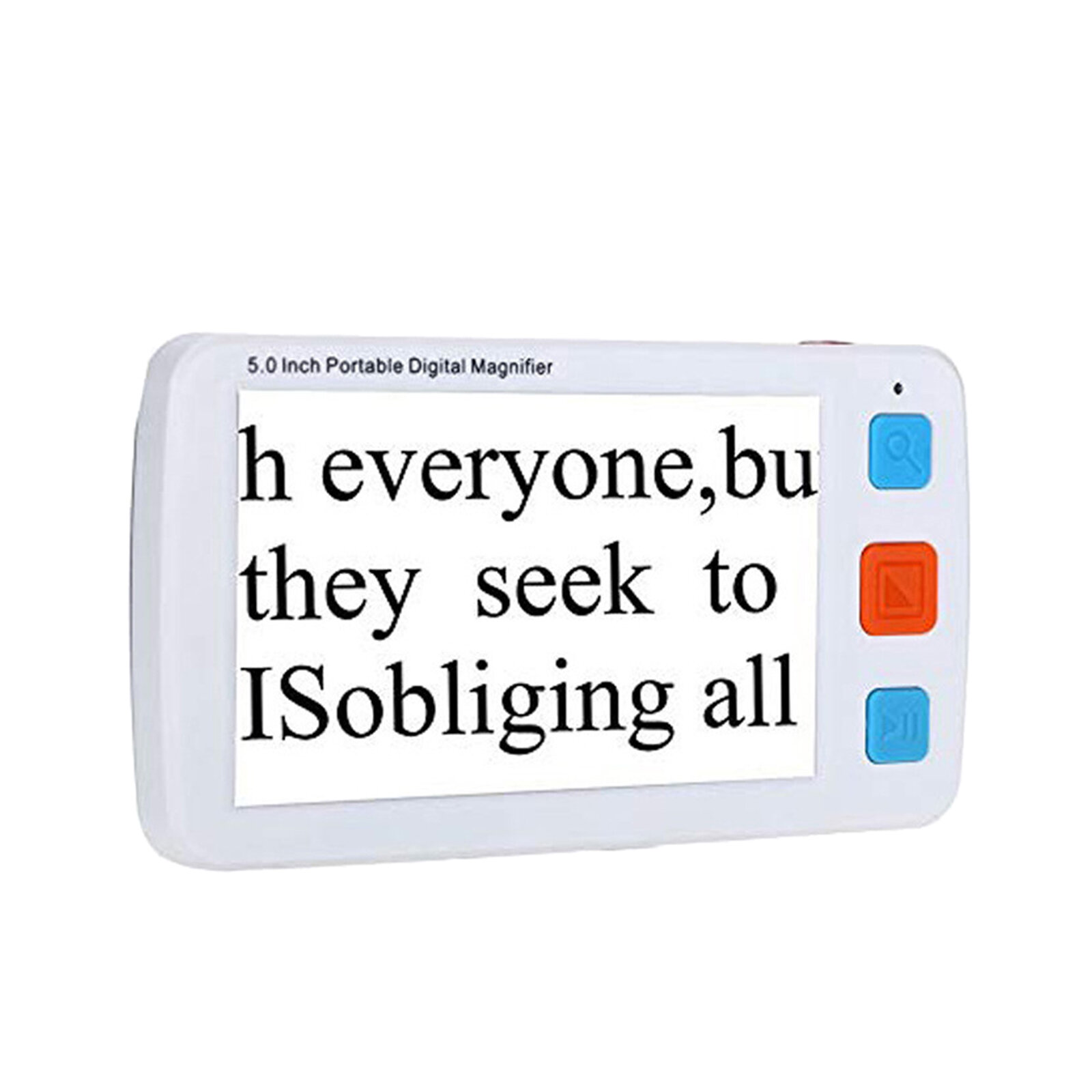 5-дюймовая Цифровая Видеолупа, Портативное Электронное устройство для чтения, Поддерживает AV-выход на телевизор с 4-кратным/8-кратным/16-кратным/24-кратным/32-кратным увеличением