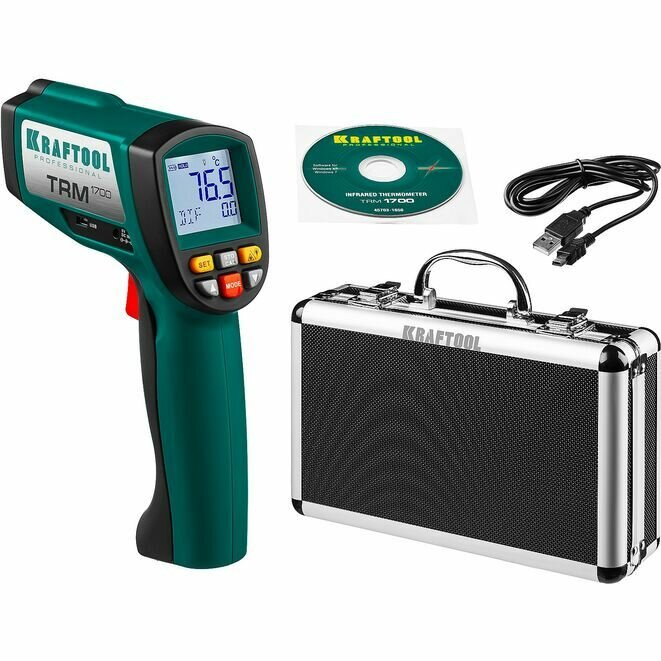 KRAFTOOL пирометр инфракрасный TRM-1700, -30 +1650 С