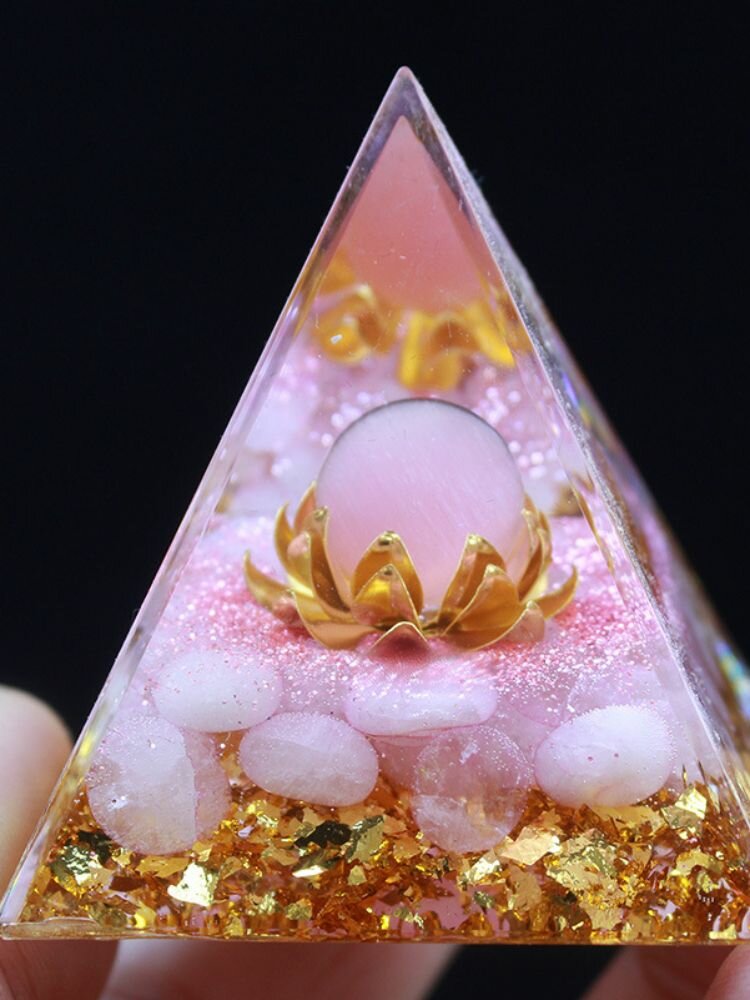 Украшение интерьера рабочего стола, хрустальная пирамида, товары для дома,6 см