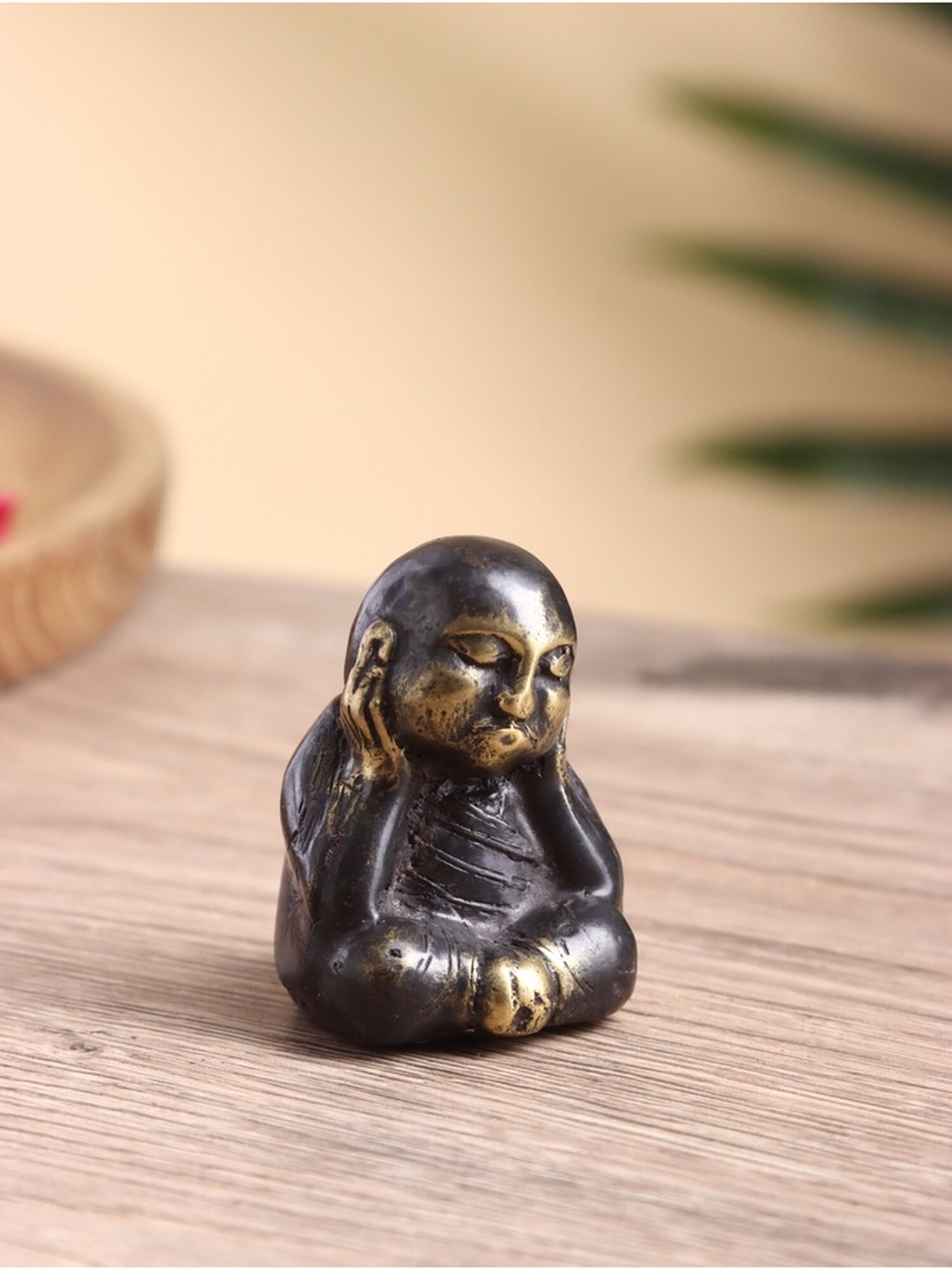 Статуэтка Сима-ленд "Монах", металл, 3 x 4 x 6 см, коричневая