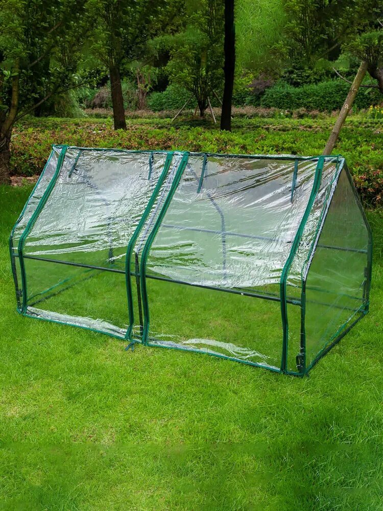 Теплица, каркас и пластиковая крышка, сталь, башня, 1.8x0.9x0.9 m