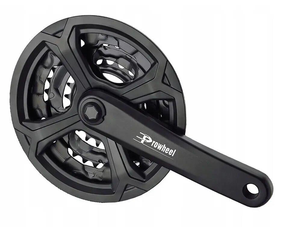 Система шатунов 3ск. 42T Prowheel TC-CQ02, кв, 42/32/22T, 7/8, сталь/алюм, 170мм, CL 48.5мм, черн.