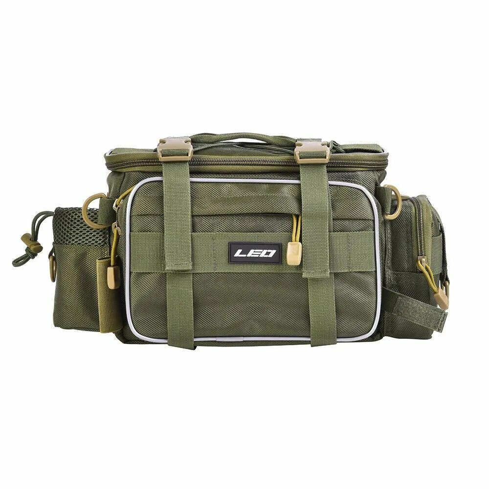 Сумка для рыбалки и охоты, 1000 D оксфорд, зеленая, 40x17x20 см