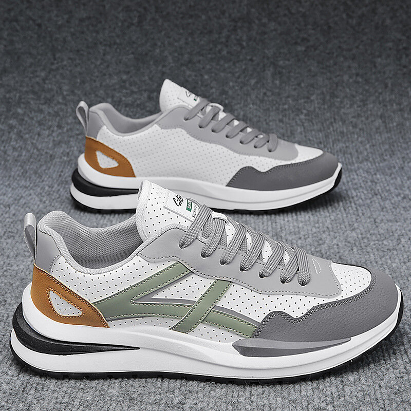 Весна 2025 года, новая мода, универсальная дышащая мужская обувь, повседневная обувь для спорта на открытом воздухе, кроссовки высокого качества, модный стиль знаменитостей из Интернета