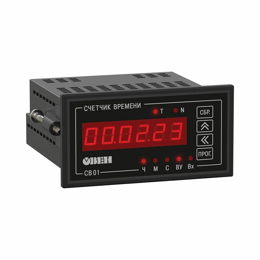 Счетчик времени овен СВ01-24. Щ2