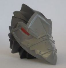 Large Figure Head Modified Chima Raven with Red Eyes Pattern, 13708pb01 Black U