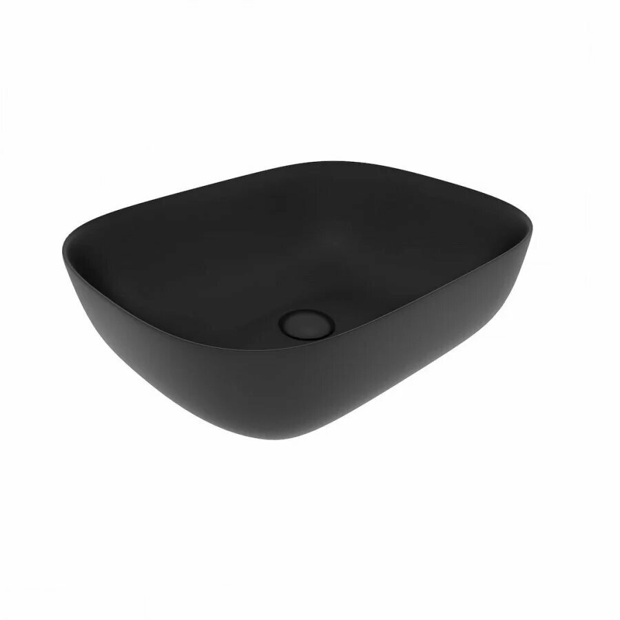 Накладная раковина Maretti Florenza FL13NS25-560 49 фарфоровая, без отверстия под смеситель, раковина для ванной, 49 см, прямоугольная, черная, ретро