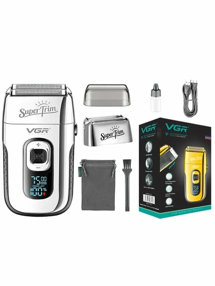 Электробритва мужская для лица аккумуляторная шейвер VGR V-332