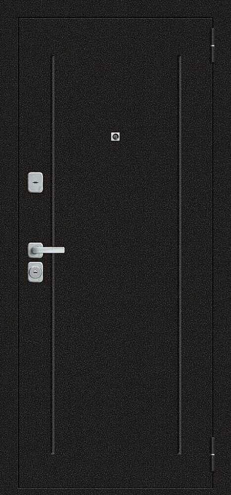 Входная Дверь Bravo Любо Мини/BChrome Антик Медный/Cappuccino Melinga 860x2050мм Левое Открывание / Браво.