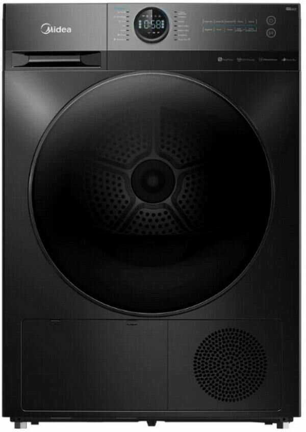 Сушильная машина Midea MD200H90W/T-RU графит, 9 кг, тепловой насос, 59.5х60.3 см
