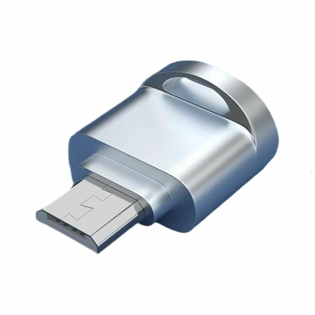 Мини USB кардридер для ПК и камеры, адаптер для TF карты, Серебро
