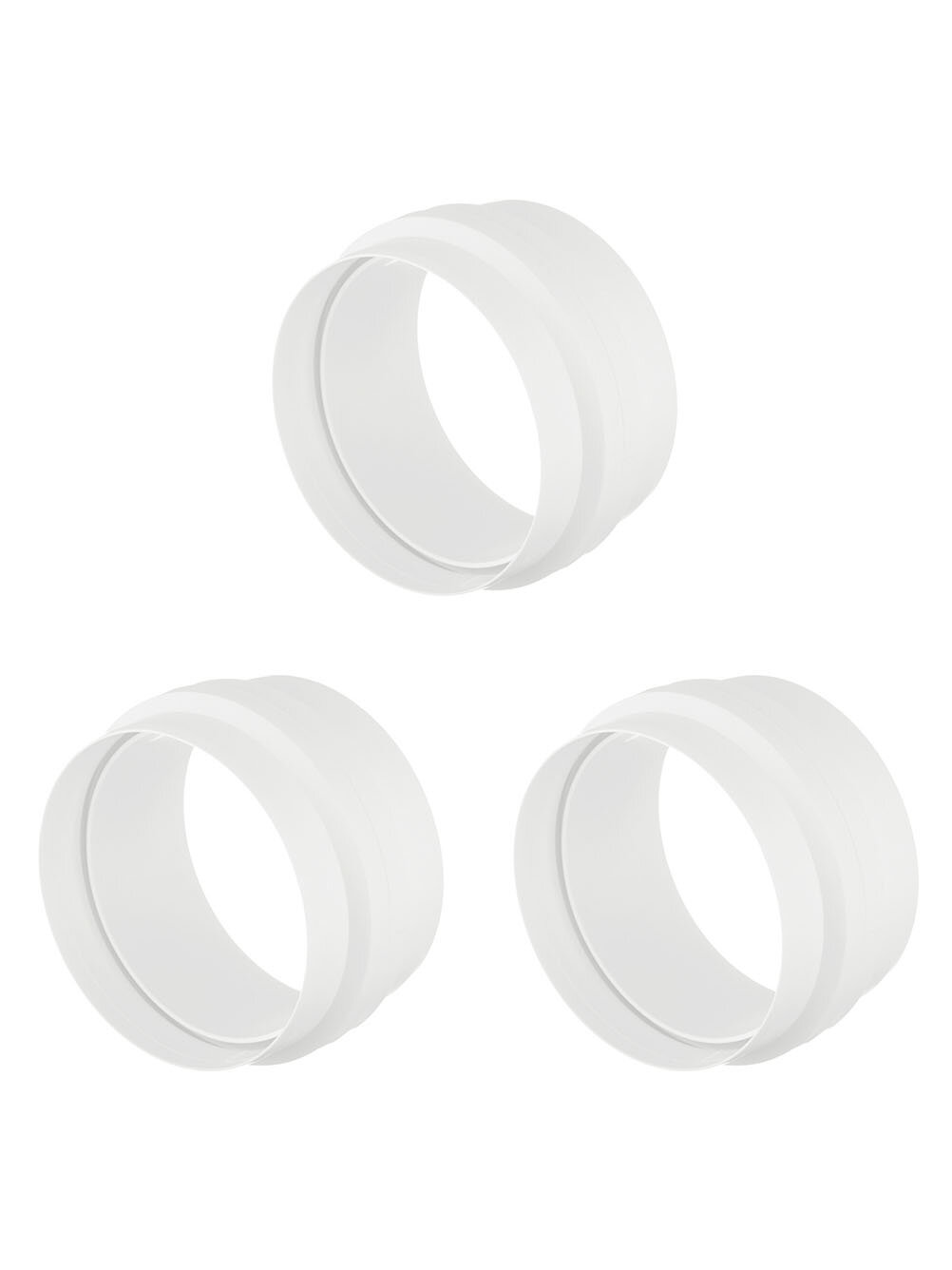 Соединитель для круглых воздуховодов для сбора конденсата круглый пластиковый d125 мм (3 шт.)