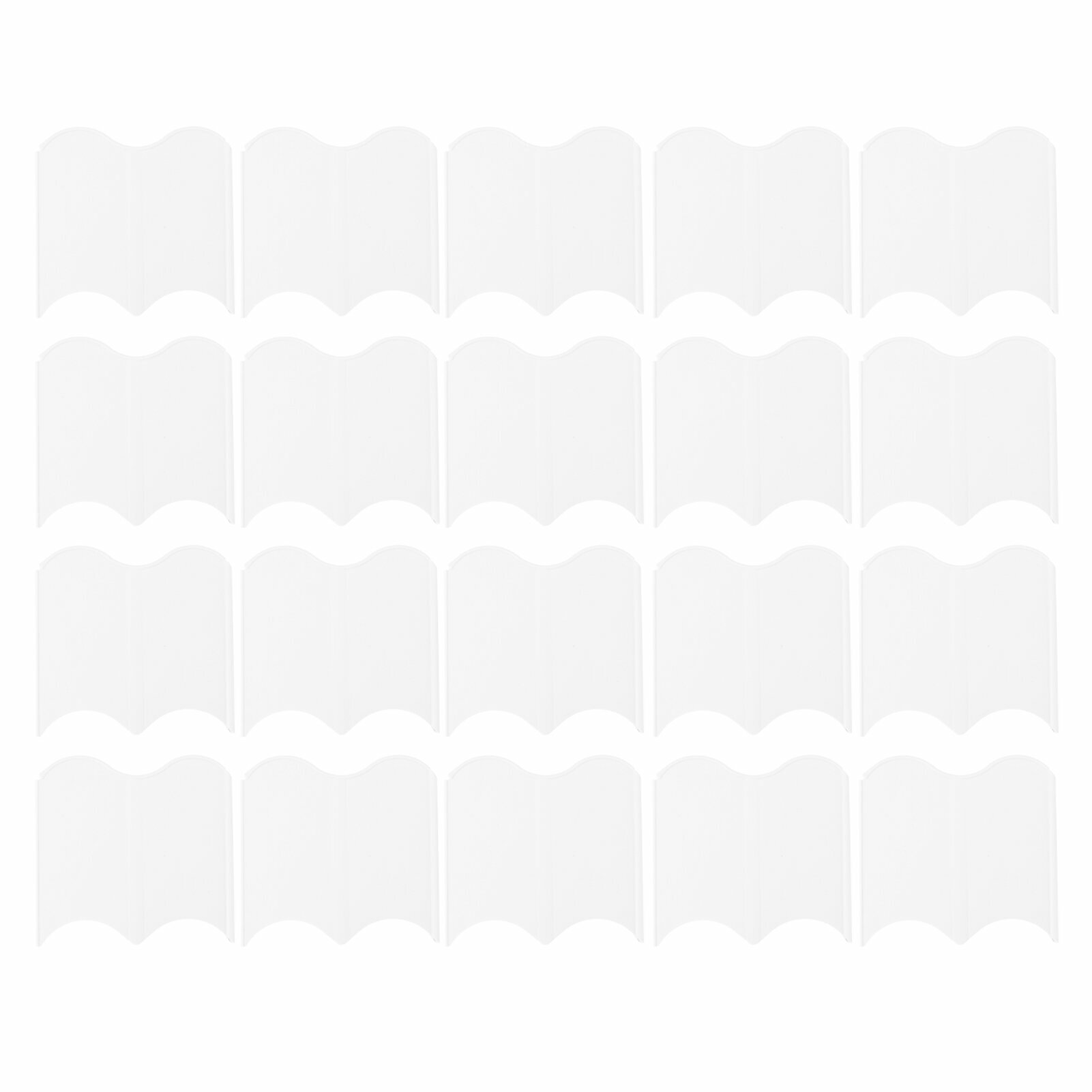 Комплект из 20 взаимосвязанных элементов для ландшафтного дизайна, устойчивый к погодным условиям, молоток для выравнивания кромки газона, в комплекте белый прочный пластик