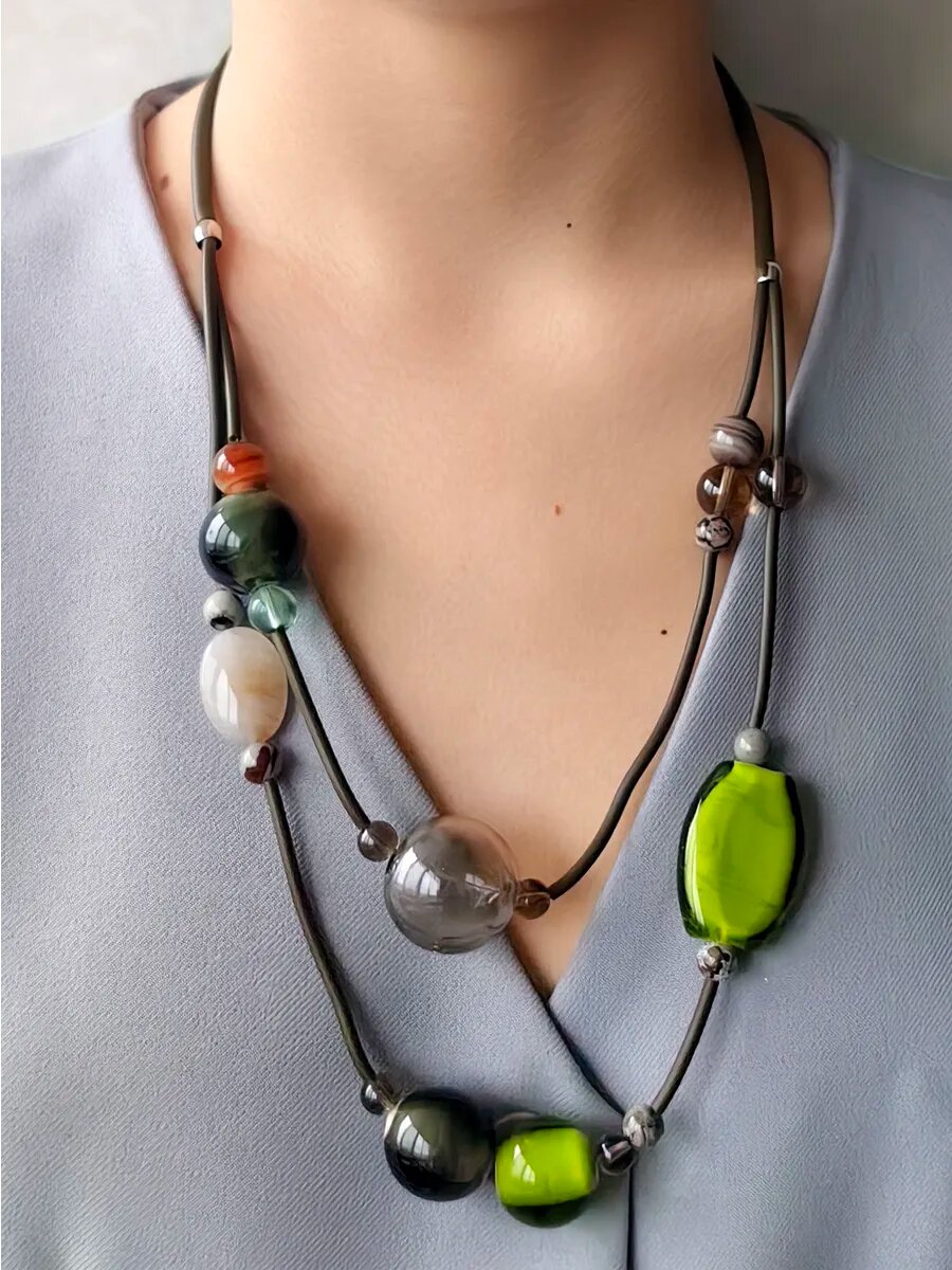 Колье, муранское стекло