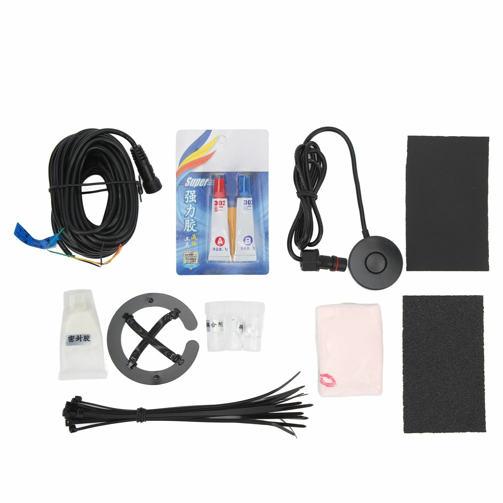 Ультразвуковой датчик уровня топлива, корпус из нержавеющей стали, непромокаемый бесконтактный датчик уровня топлива для автомобиля RS323