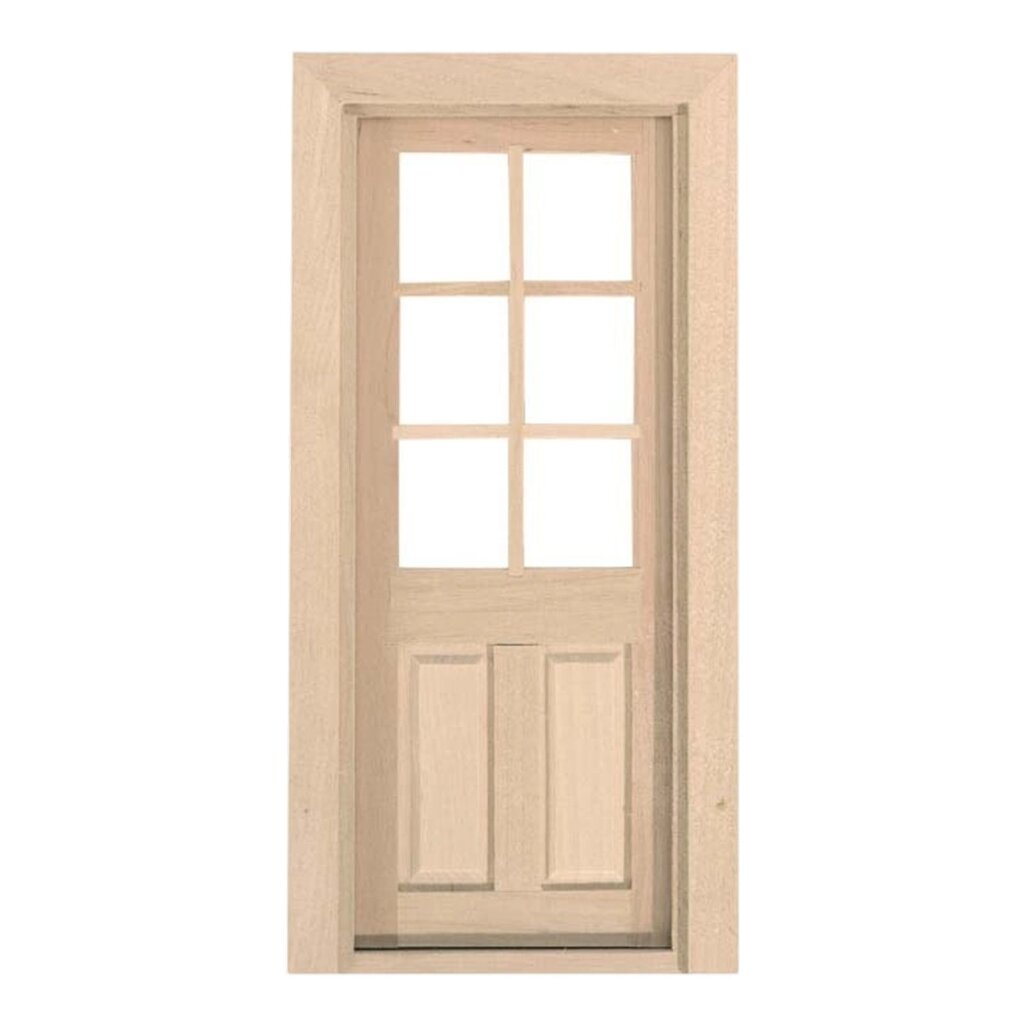 Настраиваемые деревянные двери и окна 1:12 для художественного моделирования