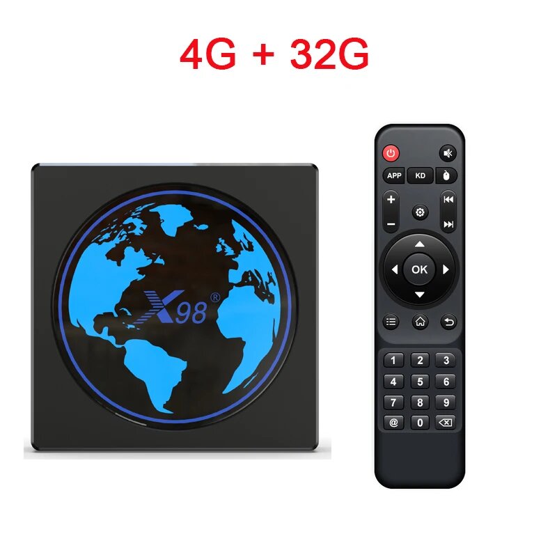 X96 X98 Mini Android 11 Smart TV Box 2/4 ГБ 16/32/64 ГБ Американская вилка, 4G 32G