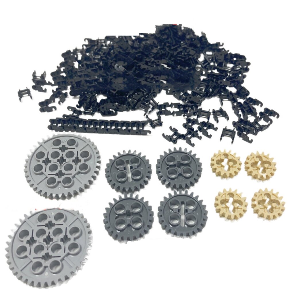Строительные блоки зубчатых колес научно-технического оборудования - E цепной мешок + 2 зуба по 40.4 24 зуба.4 прямых колеса с 16 передачами