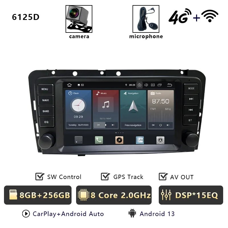 CHSTEK для Volvo XC70 S60 V70 S40 V40 2005-2009 автомобильный радиоприемник Carplay Android 13 навигация Bluetooth WIFI 4G OEM мультимедийный плеер