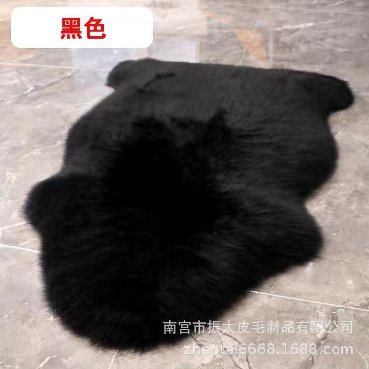 Ковер из австралийской шерсти, покрывало для дивана, коврик для эркера, цельный кусок овчины, интегрированный прикроватный коврик для спальни, шерстяной напольный коврик.