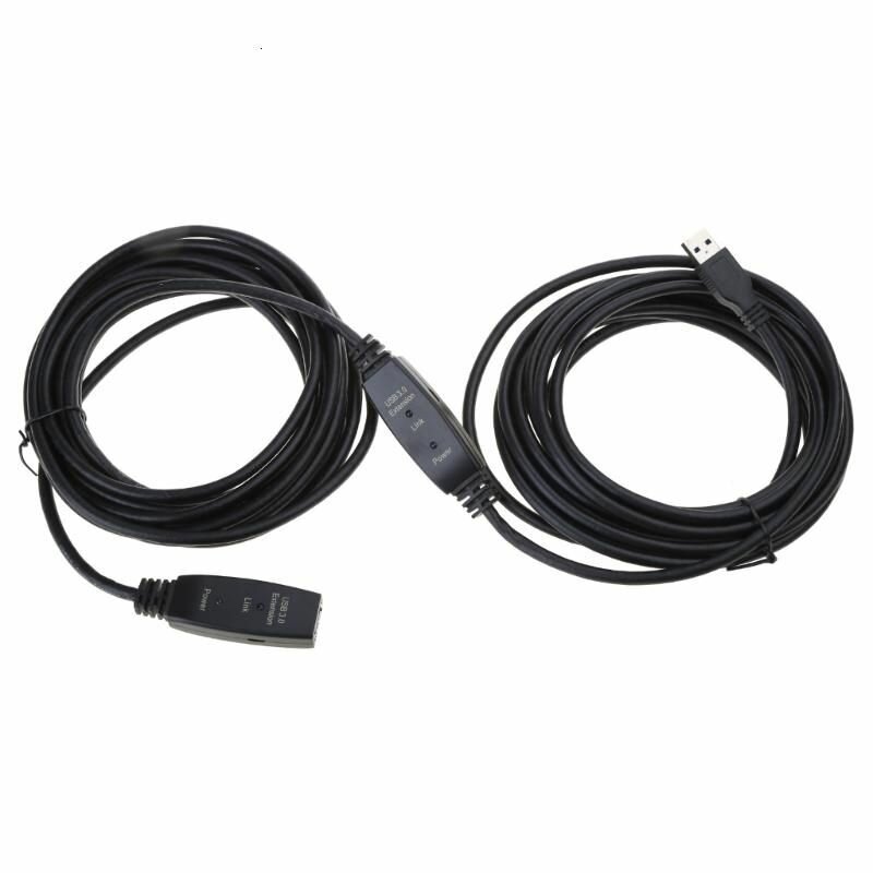 USB 3.0 удлинительный кабель A Male-Female с усилителем сигнала, 10m